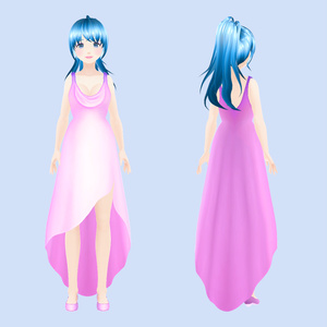 Strawberry Tank Top Outfit | VRoid - Yulan Designs - BOOTH