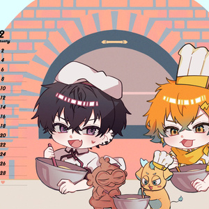 ぱてぃしえ〜等身アクスタ 星導ショウ&佐伯イッテツ TSバージョン - Hinashi - BOOTH