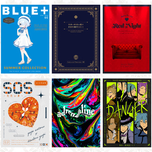 【A5/A6(文庫)/B6対応】印刷用同人誌表紙 NO.001 - CQDESIGN - BOOTH