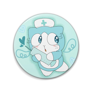 はっちと紫陽花 缶バッジ - shop momonya - BOOTH