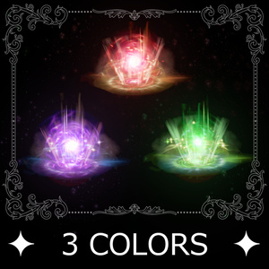 [VRChat Unity particle halo]variegatus chaos crown - akarra - BOOTH