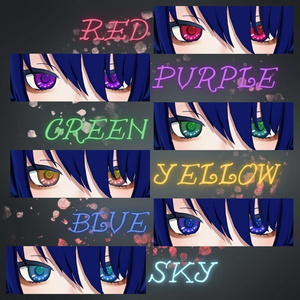 【VRchat】6アバター対応/みかづきアイ(Eye Textures) - SASORIME - BOOTH
