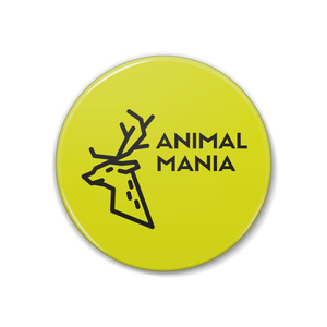 缶バッジ(レッド) - ANIMAL MANIA - BOOTH
