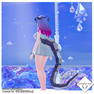 [VRChat] LIE (2種 / 尻尾アセット.MA対応) 【3Dモデル】 - Hemlighet-Deer - BOOTH