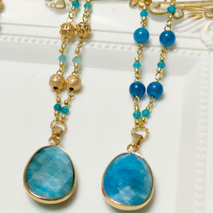 血桜と父概念ガラスタイルタッセルネックレス - Nachu-Ra-Cafe - BOOTH