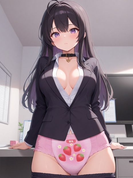 ぴんくのいちごパンツタイプのおむつ - runya062 - BOOTH