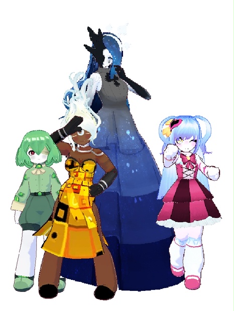 Lobotomy Corp Magical Girl Vroid Pack! - BitPixelatedshop - BOOTH