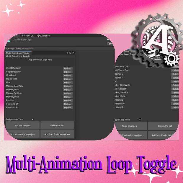 Multi-Animation Loop Toggle - Anna Spanner - BOOTH