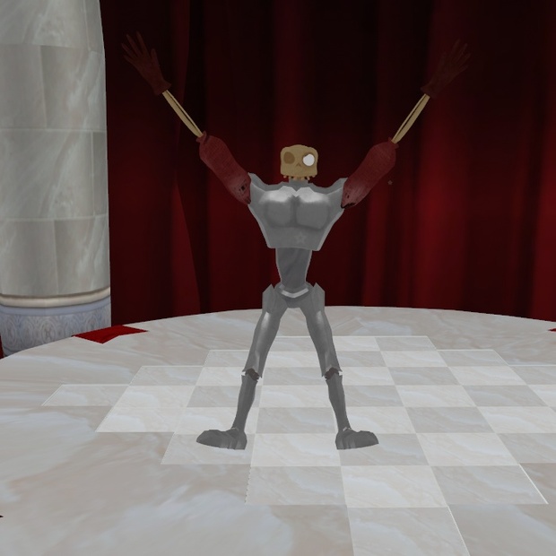 Old game SkeletonMan [VRChat Avatar] - TheKally - BOOTH