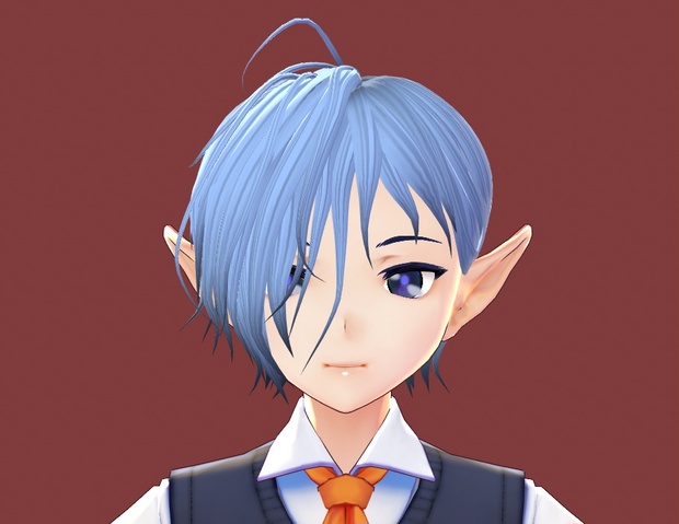 Short Messy Vroid Hair - dreary - BOOTH