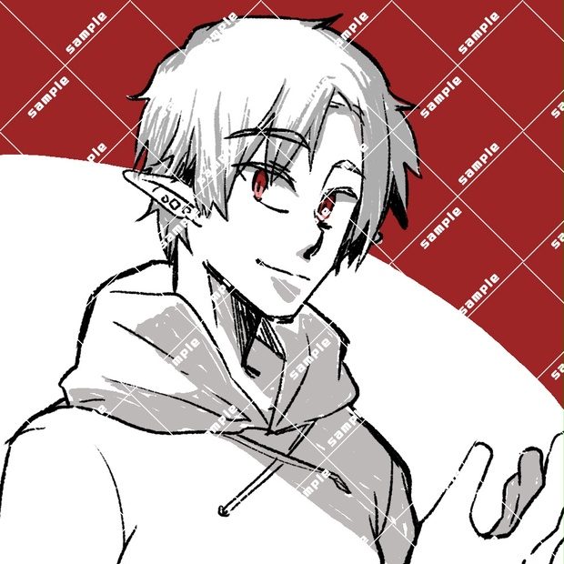 サンプルの文字透かしパターン - HIDDEN FANG - BOOTH