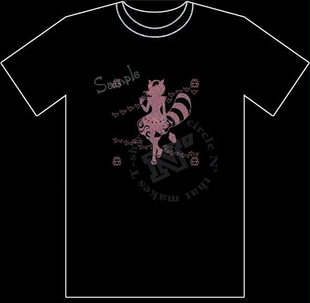 【手刷り】シルエットTシャツ 二ツ岩マミゾウ Lサイズ - n dash plus - BOOTH