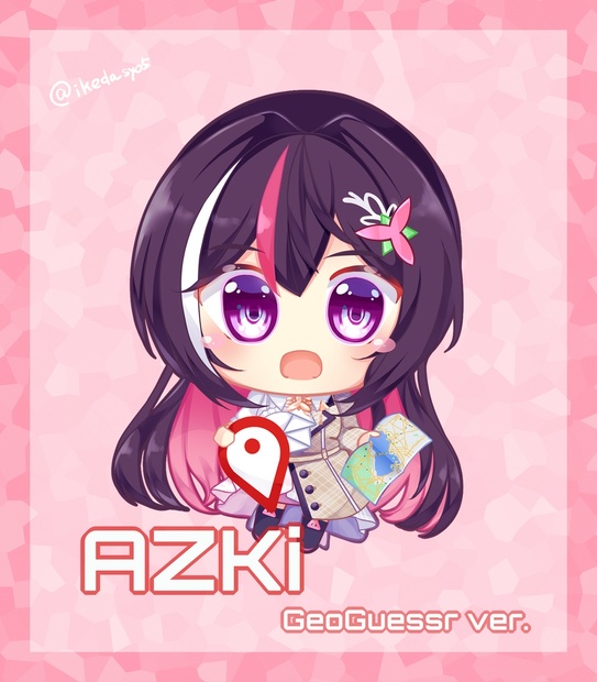 SD AZKi ver.GeoGuesser - アーツダイアログ Booth通販 - BOOTH