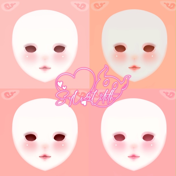 Face Texture - VRoid Texture Pack - sylverlilith - BOOTH