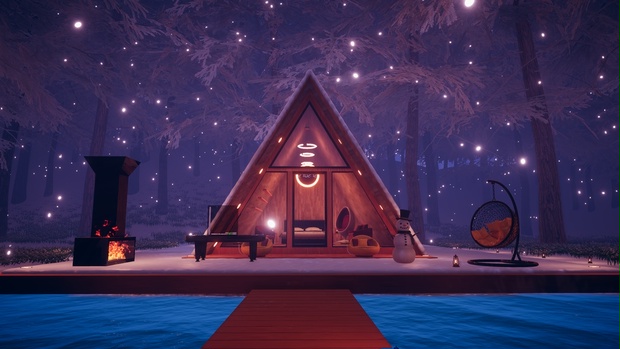 【VRChat Cabin Winter】 - Animus VR Productions - BOOTH