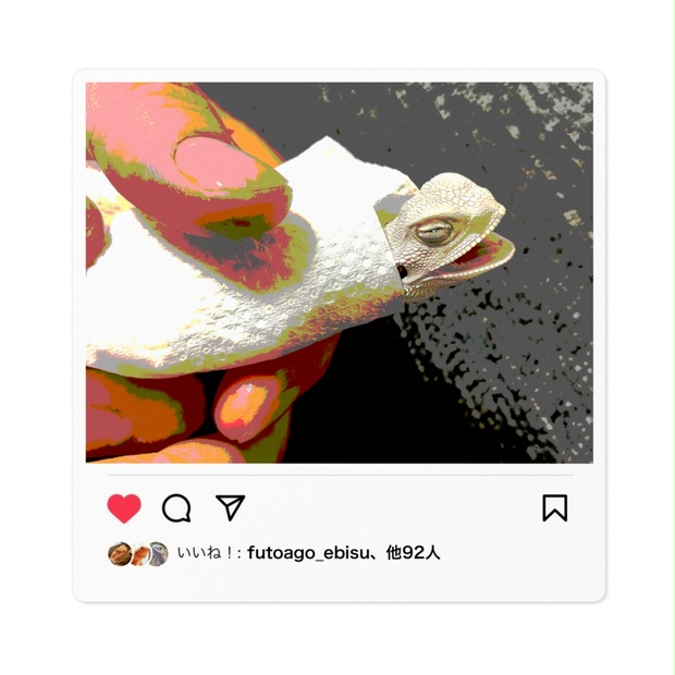 フトアゴステッカーvol.4 〜えびす〜 - futoago_ebisu - BOOTH