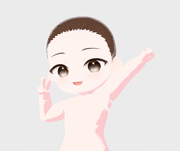 vroid chibi base 素体 cute female - cute shop - BOOTH