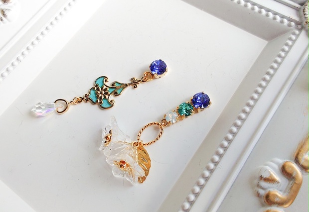 舎利弗玖苑 イメージピアス（イヤリング変更可） - Larme(ラルム) - BOOTH