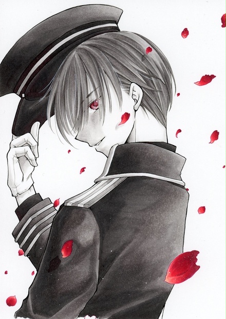 【イラスト原画】山茶花【2Lサイズ】 - clefs du paradis - BOOTH