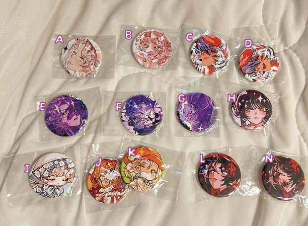 缶バッジ 3個セット - y.goods - BOOTH