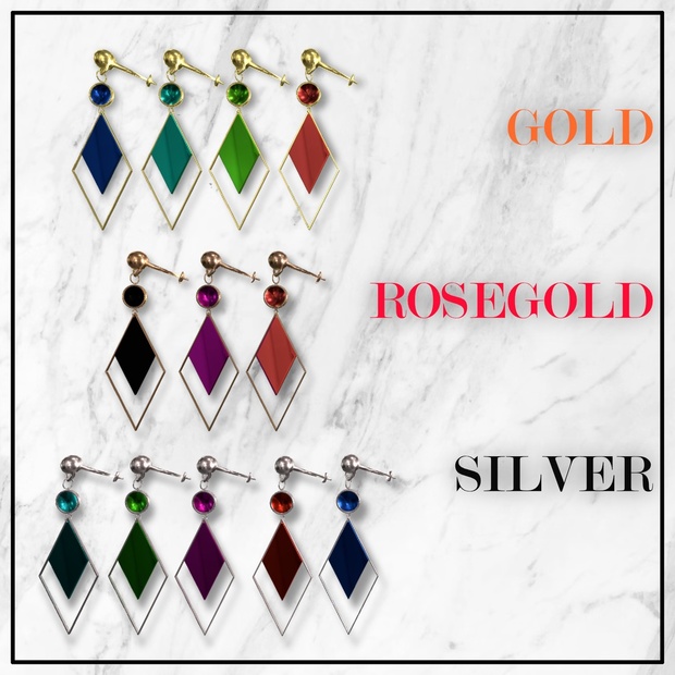 [VRChat] Diamond Earing - Overay - BOOTH