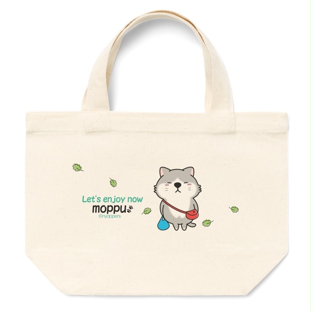 ねこなのよmoppuちゃんトート（葉っぱとmoppu） - nyappens - BOOTH