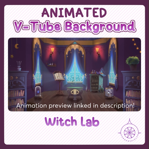 Witch Lab II Animated VTube Background - Dornenspieler - BOOTH