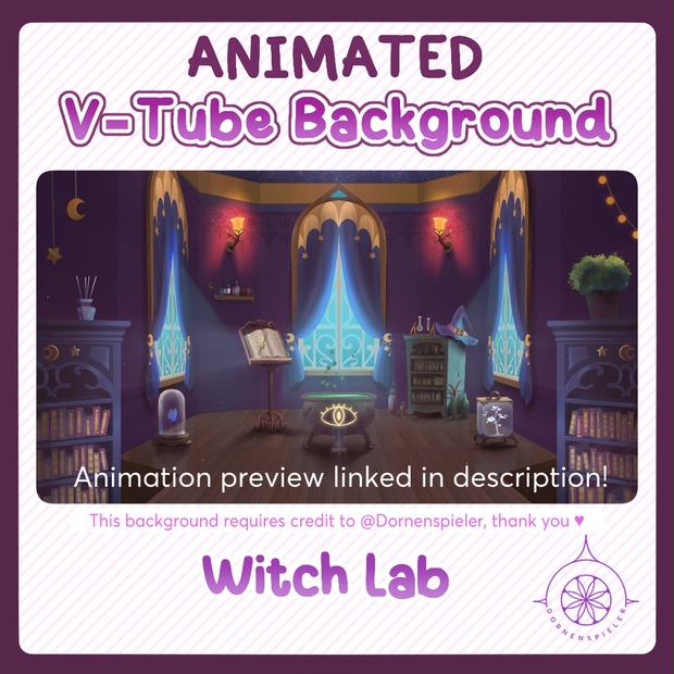 Witch Lab II Animated VTube Background - Dornenspieler - BOOTH
