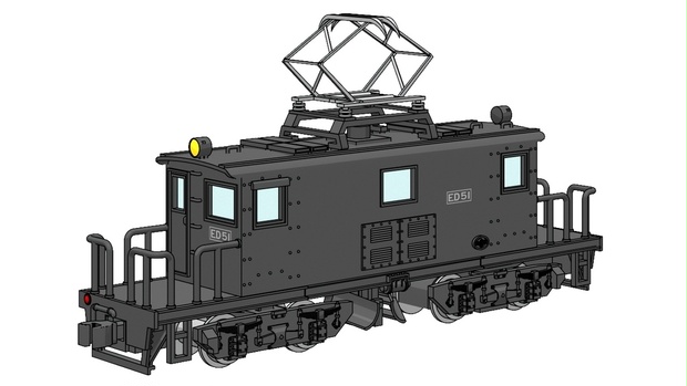 Nナロー 1/150 越後交通栃尾線ED51形ELタイプ (鉄道模型キット) - コメットモケイ - BOOTH