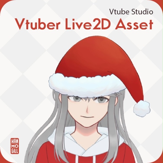 Christmast hat【 Live2D rigged asset | Live2Dアバター | VTS】 - Hanmogill - BOOTH