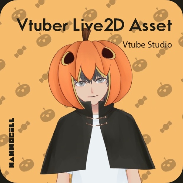 Pumpkin Costume【 Live2D rigged asset | Live2Dアバター | VTS】 - Hanmogill - BOOTH