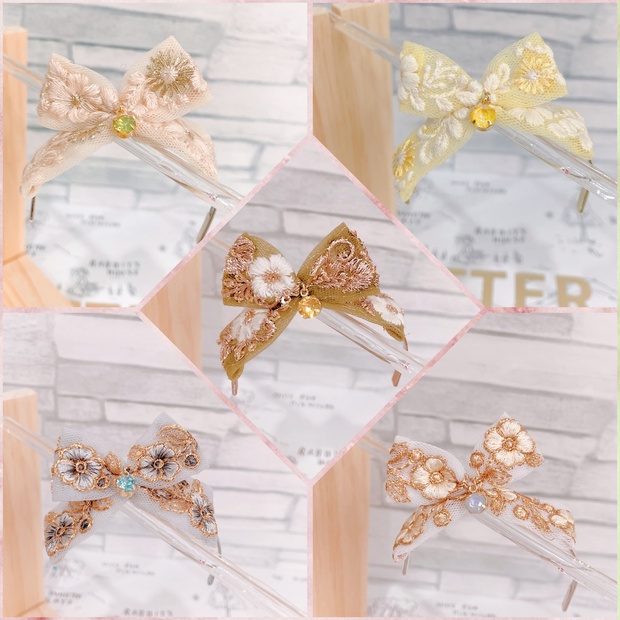 刺繍リボンカチューシャ - melaleuca - BOOTH