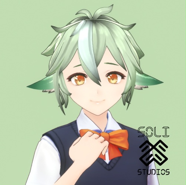 [VRoid] Genshin Impact Sucrose Hair Asset - Soli's Oddities - BOOTH