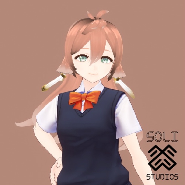 [VRoid] Genshin Impact Yanfei Hair Asset - Soli's Oddities - BOOTH