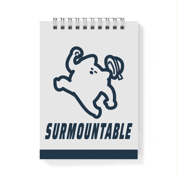 SURMOUNTABLEロゴメモ帳 - on RAIn shop -BOOTH店- - BOOTH