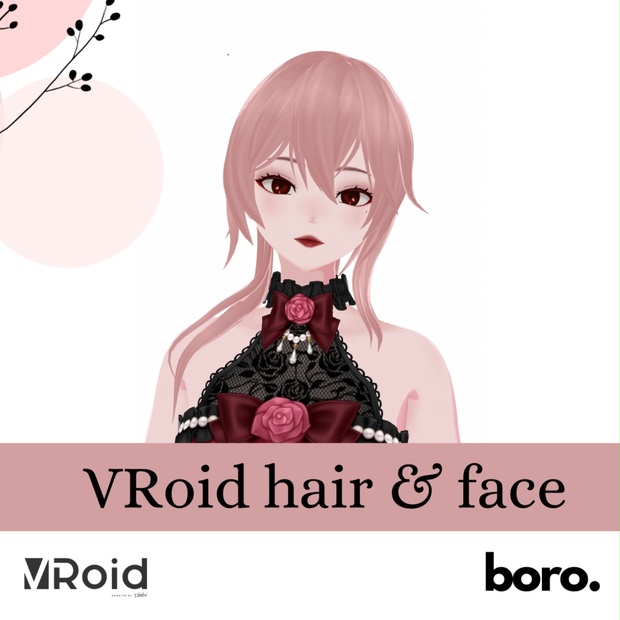 Vroid hair model and face textures - arinvern & boro Shop - BOOTH