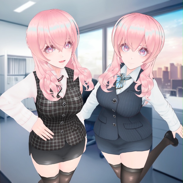 【VRoid】OL制服セット Office Worker Uniform Side-A - F/A インダストリーズ - BOOTH