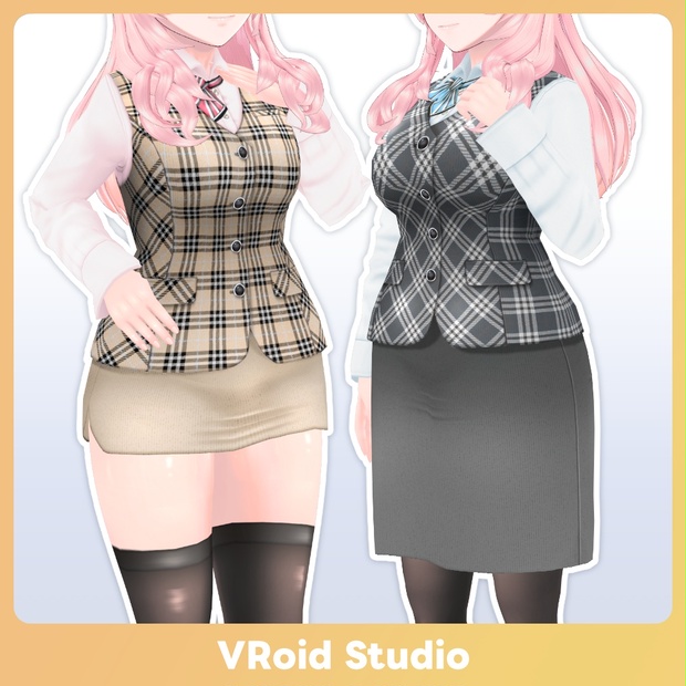 【#VRoid 】丈が選べるOL制服セットB Office Worker Uniform B - F/A インダストリーズ - BOOTH