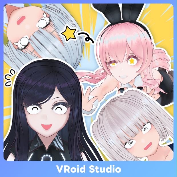 【VRoid 瞳 10種】漫画スタイルアイ Old Manga-style eyes - F/A インダストリーズ - BOOTH