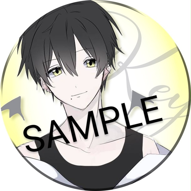 缶バッジ[57mm](固定キャラ/黄色) - key-ampm - BOOTH