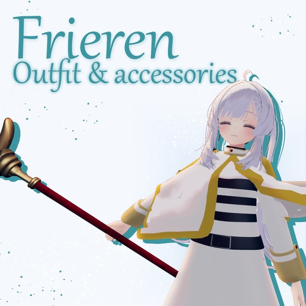 [3DModel](Free)Frieren Outfit & accessories - Aconite0101 Works. - BOOTH