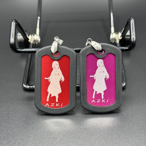 【非公式】AZKi シルエット ドッグタグ - 虹狸島（ｺｳﾘﾄﾞｳ） - BOOTH