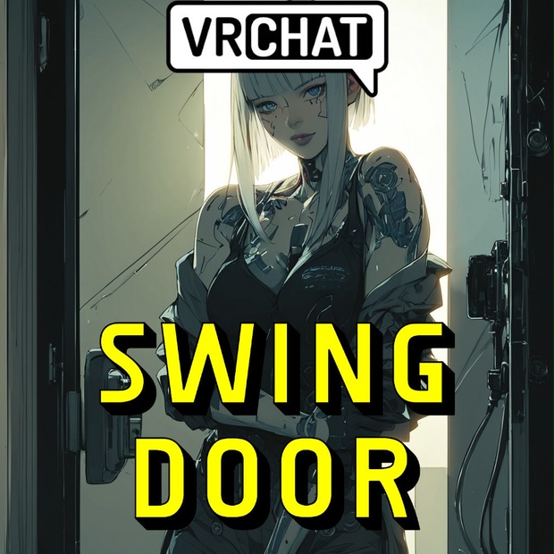 VRChat Swinging Door With Hinge Joints - vrcakira - BOOTH