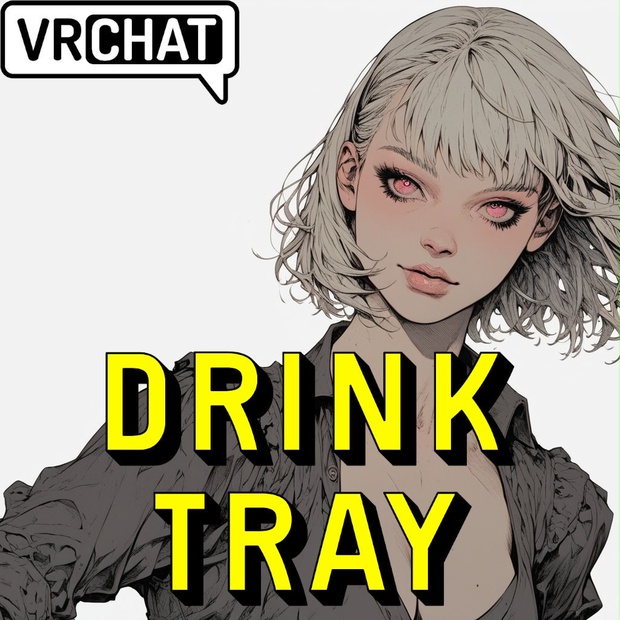 VRChat Drink Tray World Asset - vrcakira - BOOTH