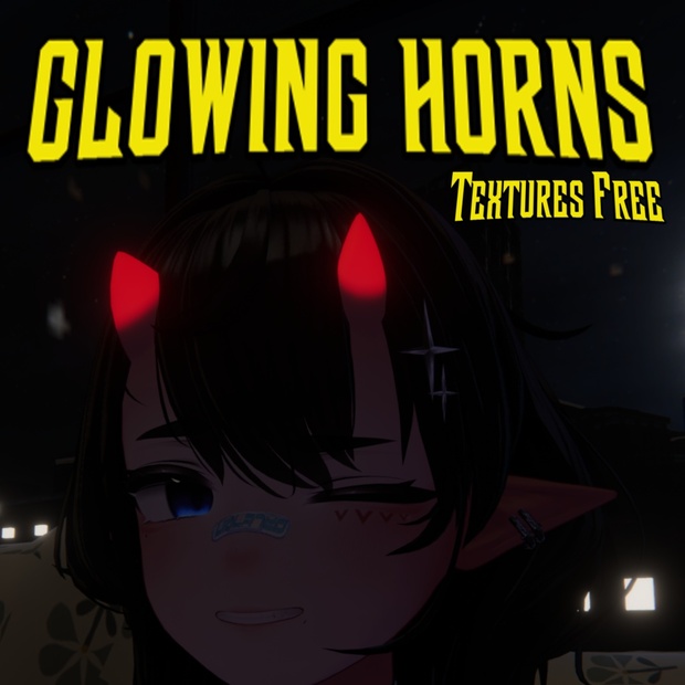 Glowing Horns Textures [ FREE ] 「ウルキ・Uruki」 - Lucky Beast - BOOTH