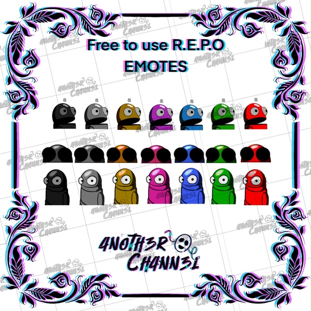 Repo silly emotes bundle - 4noth3rchan - BOOTH