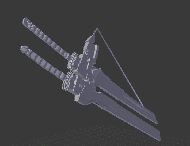 katana *3D* (black texture) - Redbutterfl - BOOTH