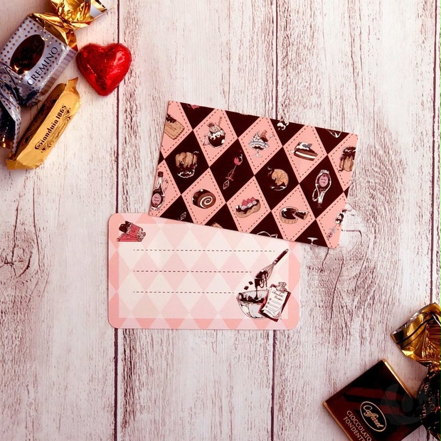 チョコレートタイム ミニカード メッセージカード 10枚セット - 【-潦-】にわたずみ工房 - BOOTH