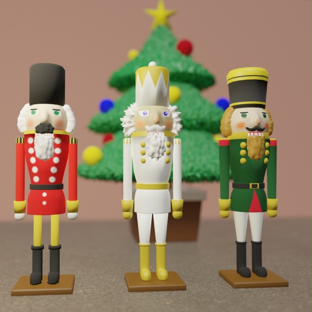 【3Dデザイン】くるみ割り人形 小物類 - mimi-modeling - BOOTH