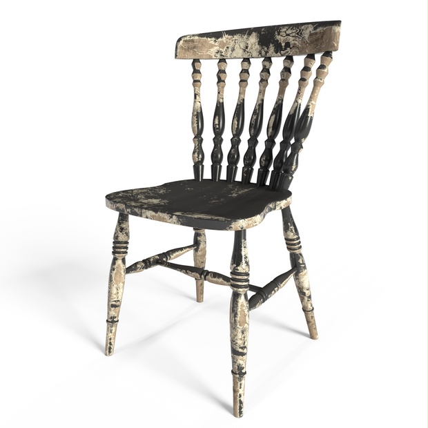 Aged Windsor Chair - Shamrock Arts - BOOTH